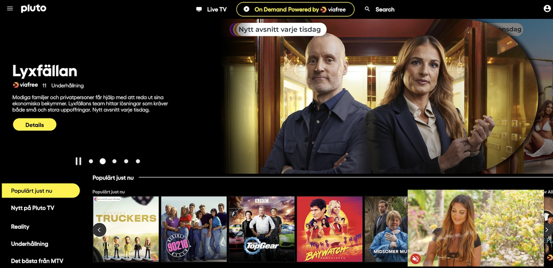 Pluto TV - Allt om streamingtjänsten → Streamat.se